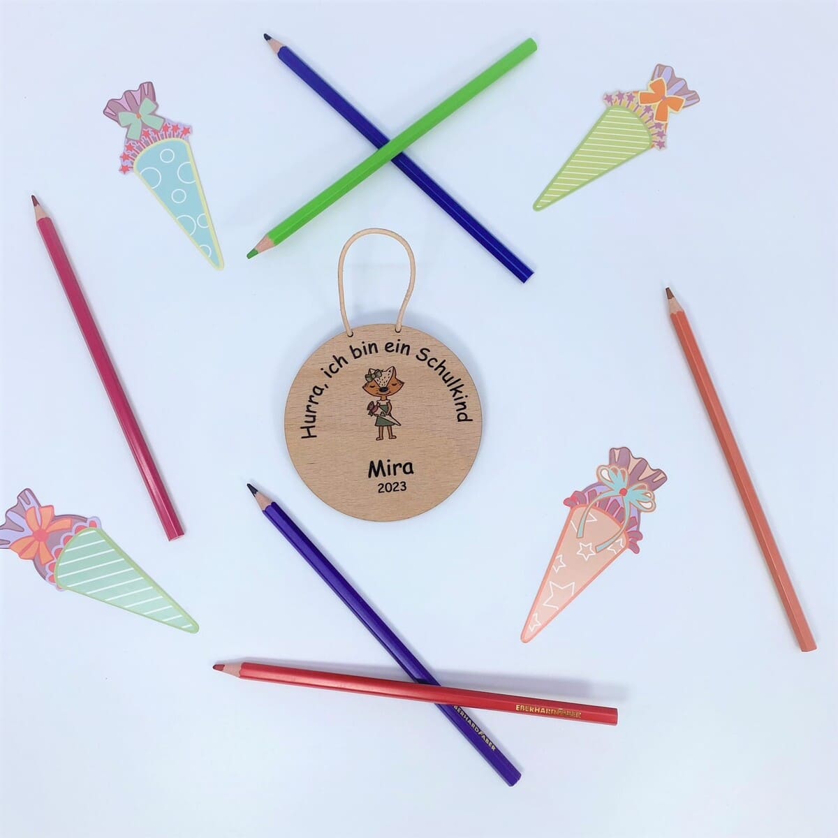 Geschenk zur Einschulung I Inhalt Schultüte I Schultütenanhänger Kinder